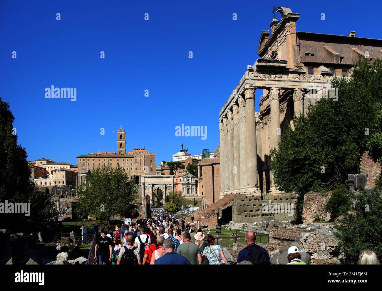 Vast archaeological zone encompassing ancient sites like the colosseum ...