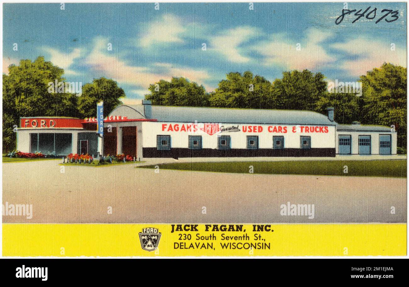 Jack Fagan, Inc., 230 South Seventh St., Delavan, Wisconsin ...