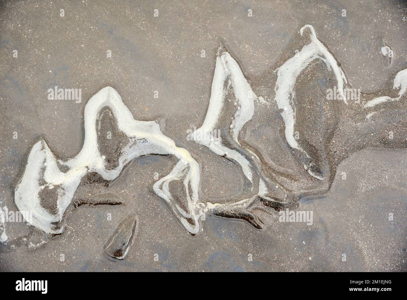 Surf on sand, Bhagal beach, Valsad, Gujarat, India, Asia Stock Photo ...