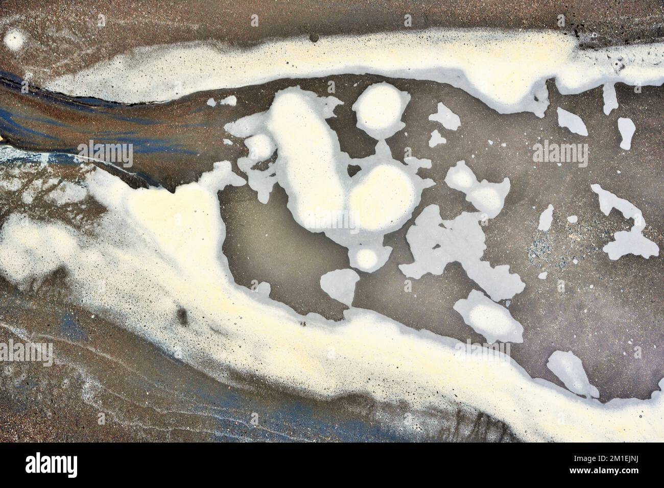 Surf on sand, Bhagal beach, Valsad, Gujarat, India, Asia Stock Photo ...