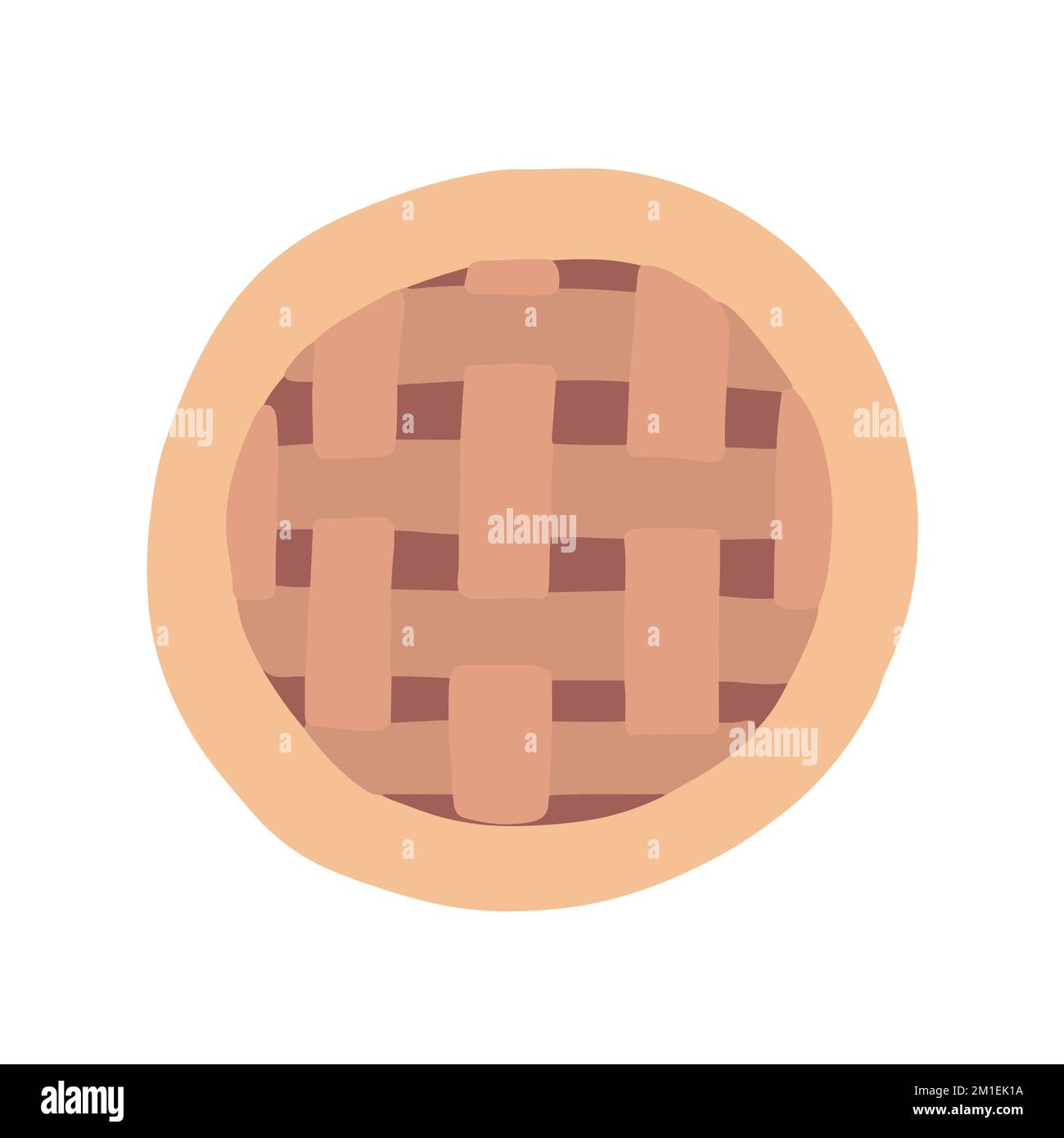Vector pie top view isolated Stock Vector Image & Art - Alamy