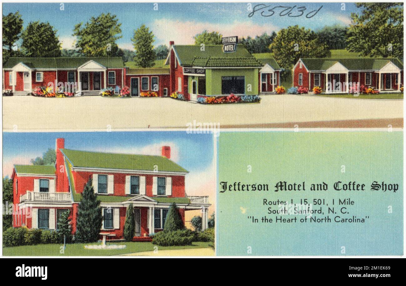 Jefferson Motel and Coffee Shop, Routes 1, 15, 501, 1 mile south ...