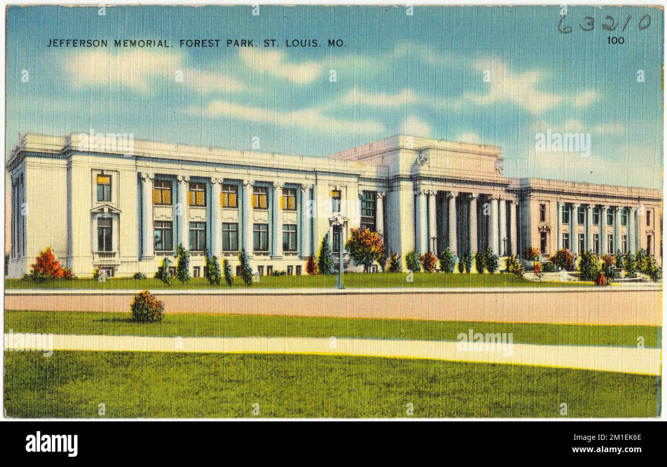 Jefferson Memorial. Forest Park. St. Louis. Mo. , Monuments & memorials ...