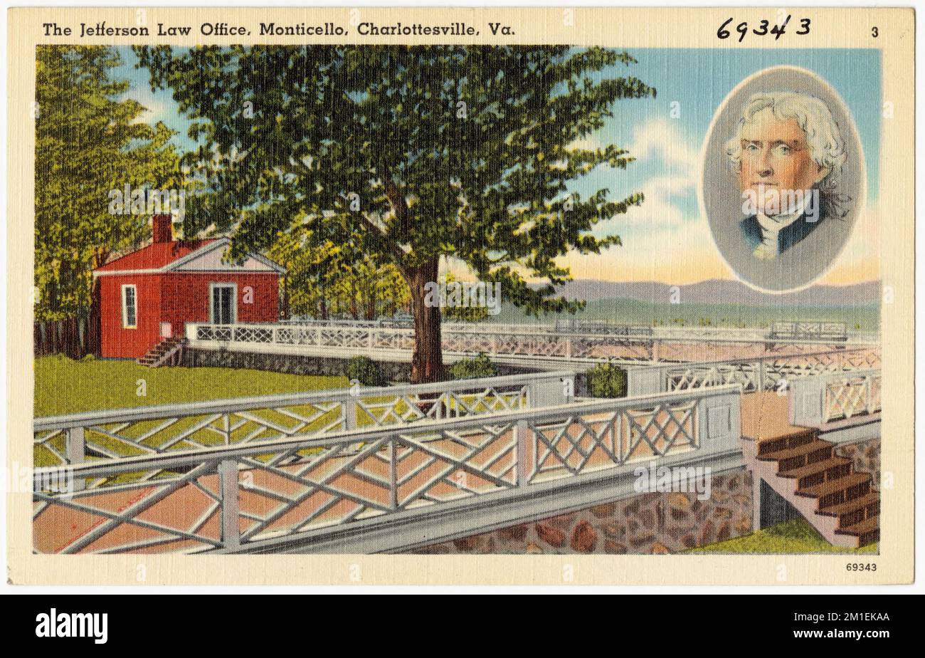 The Jefferson Law Office, Monticello, Charlottesville, Va. , Historic ...