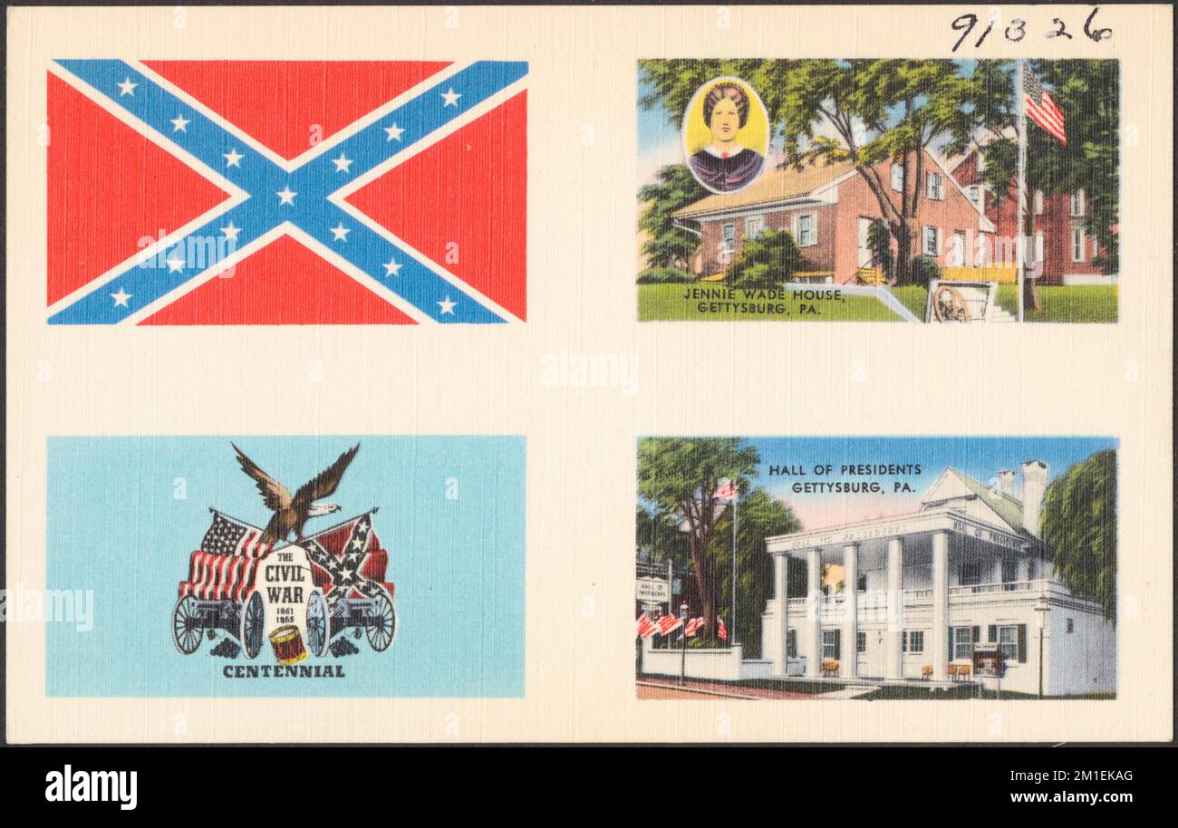 Jennie Wade House, Gettysburg, Pa. The Civil War Centennial 1861-1865 ...