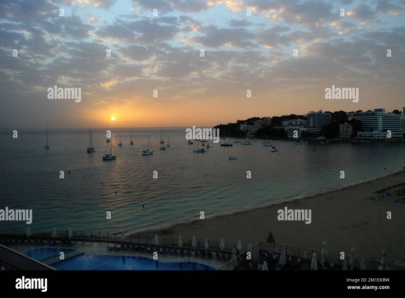 Palma nova was developed in the 1960s hi-res stock photography and ...