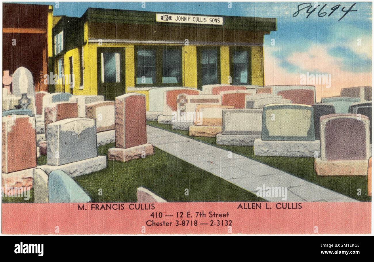 John F. Cullis's Sons, M. Francis Cullis, Allen L. Cullis. 410 -- 12 E ...