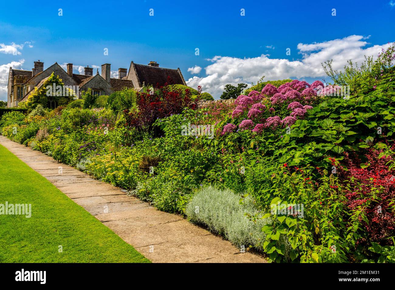 The long and colourful herbaceous border is an impressive attraction at ...