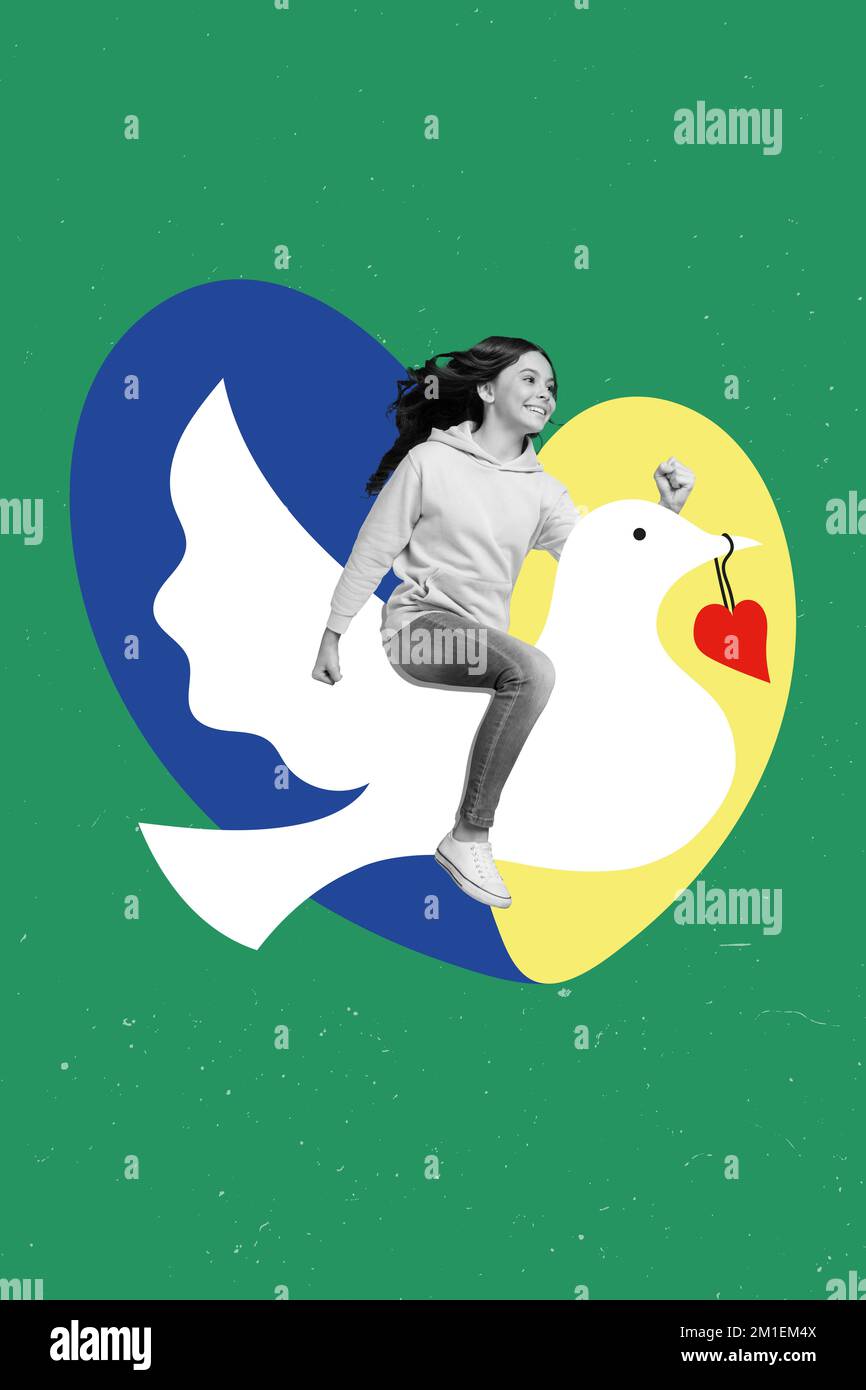 Creative photo 3d collage artwork postcard poster picture of ukrainian ...