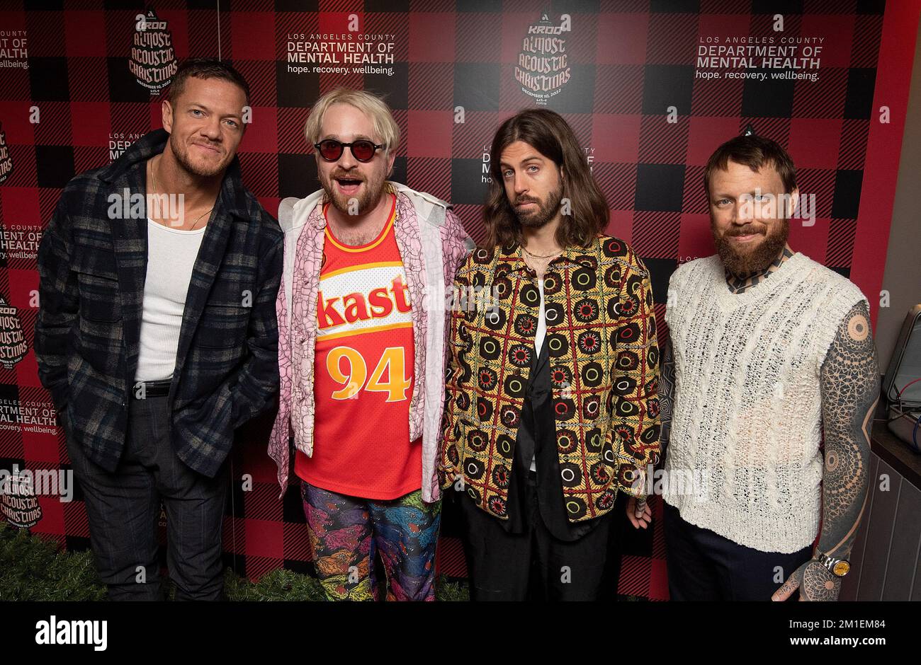 Dan Reynolds, Daniel Platzman, Wayne Sermon, Ben McKee of Imagine ...