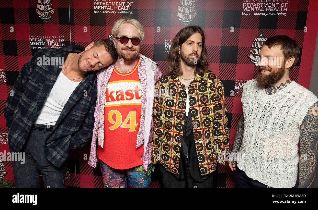 Dan Reynolds, Daniel Platzman, Wayne Sermon, Ben McKee of Imagine ...