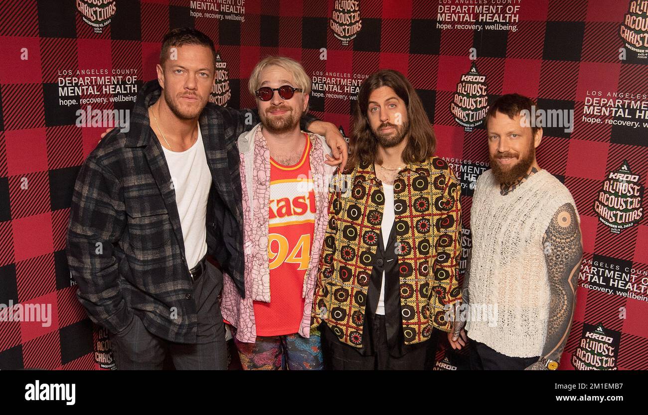 Dan Reynolds, Daniel Platzman, Wayne Sermon, Ben McKee of Imagine ...