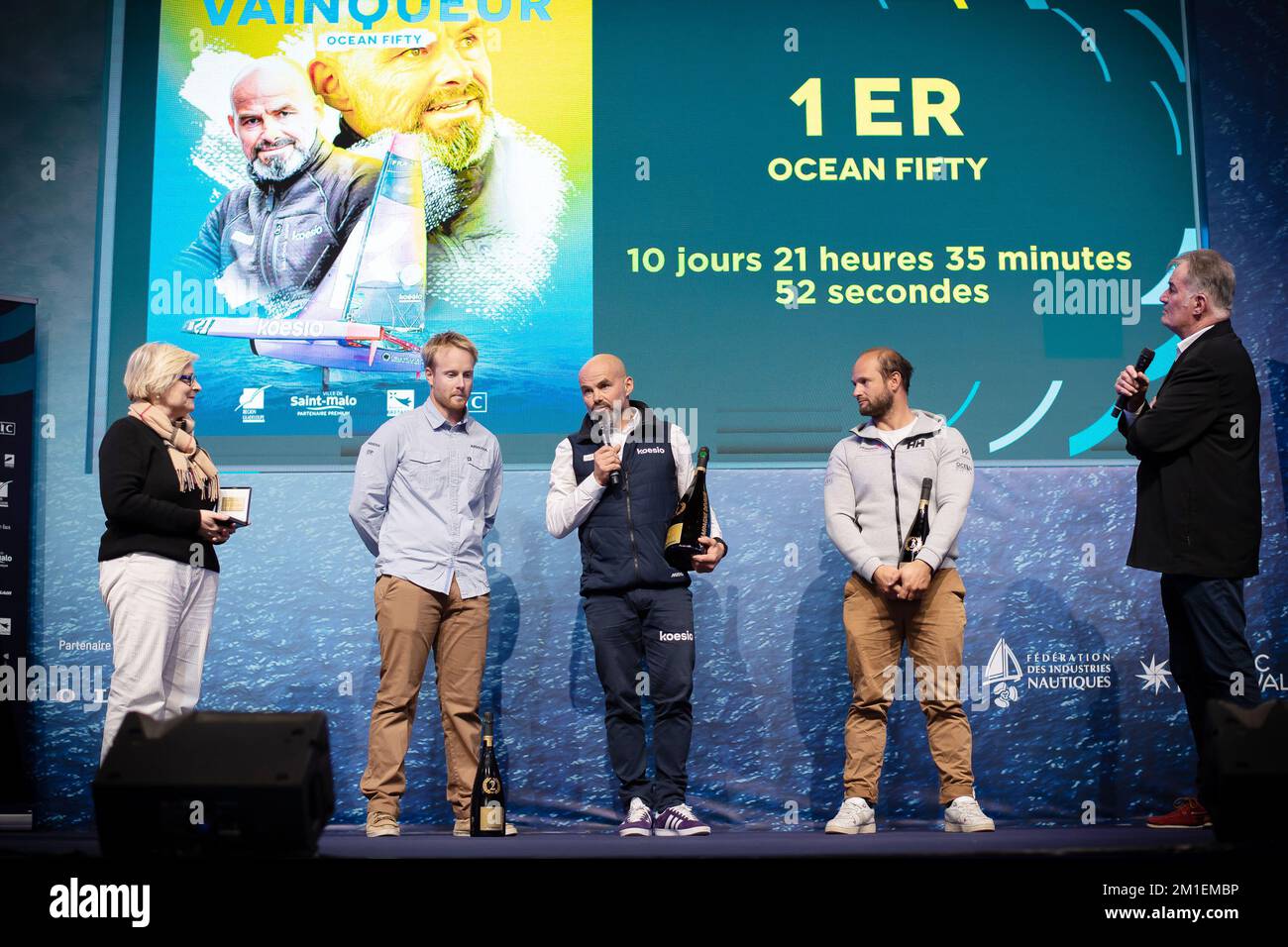 OCEAN FIFTY, Quentin VLAMYNCK 2nd place, Erwan LE ROUX winner ...