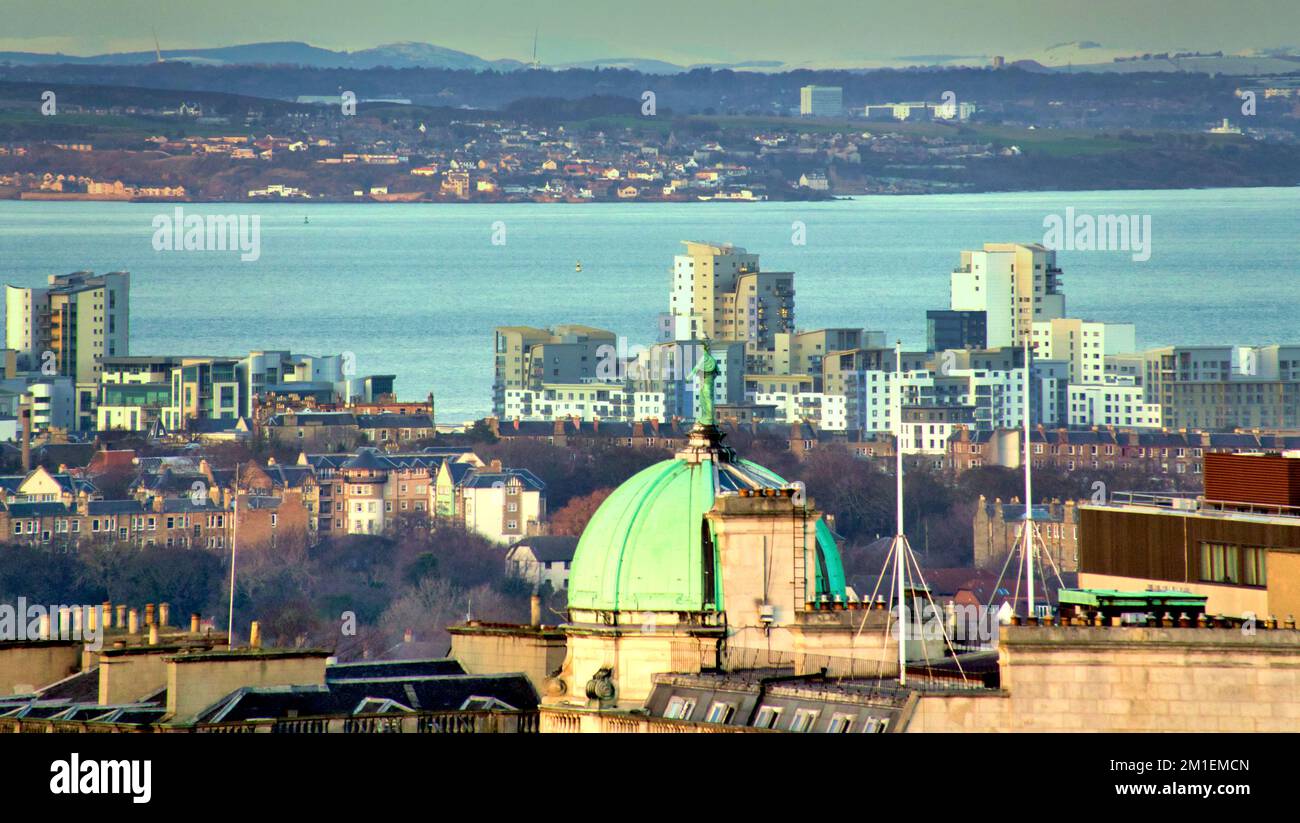 The new buildings of Leith on the forth photographed from the esplanade ...