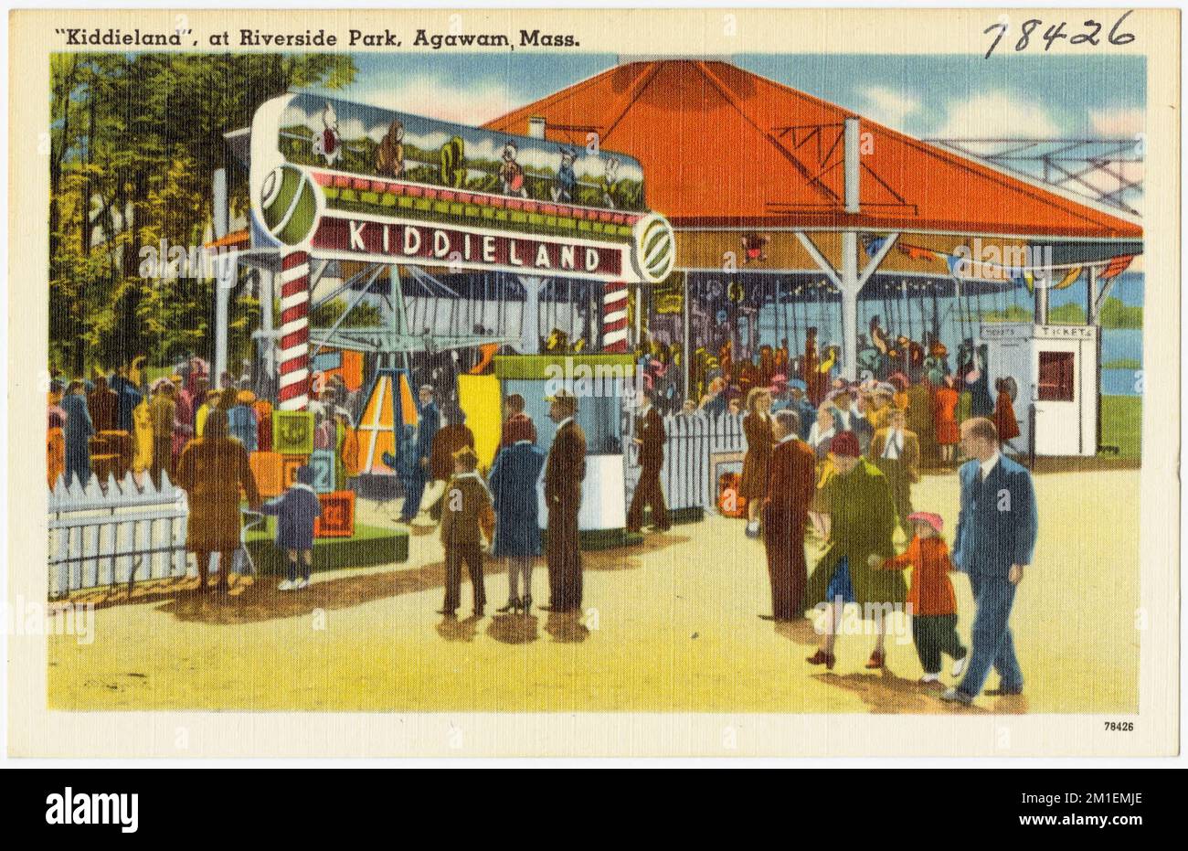 Kiddieland, at Riverside Park, Agawam, Mass. , Amusement parks, Tichnor ...