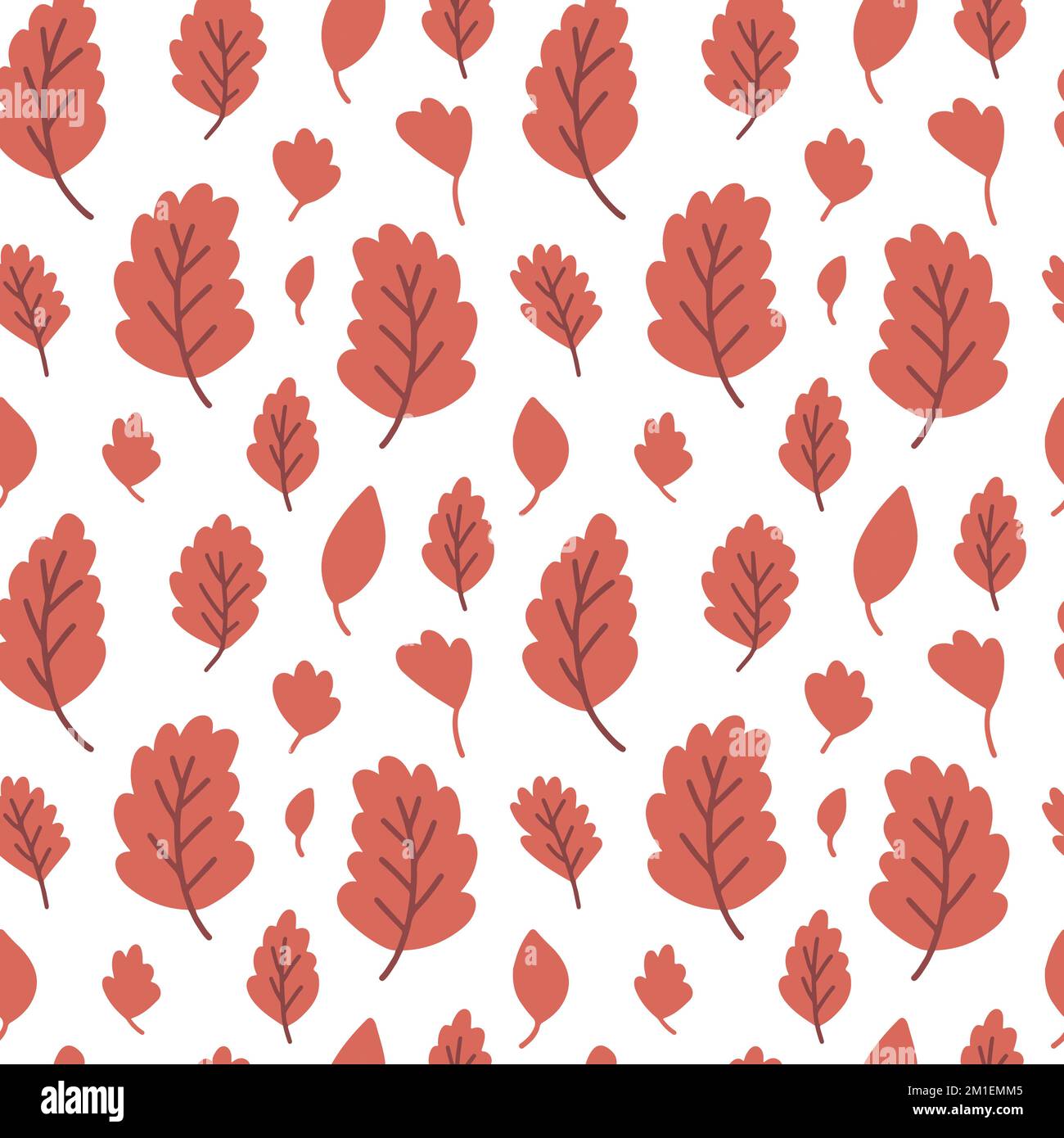 Vector fall leaves seamless pattern Stock Vector Image & Art - Alamy