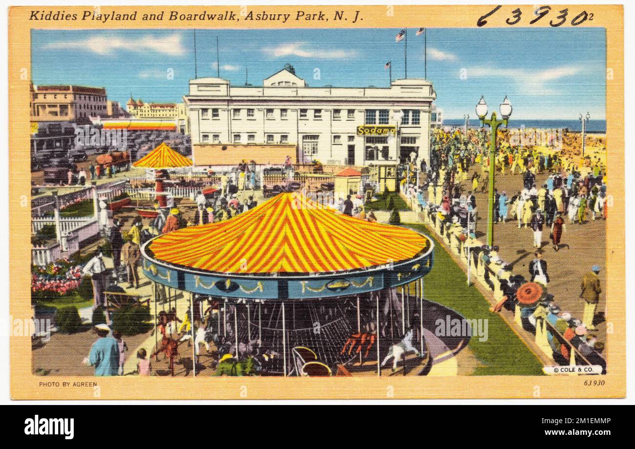 Kiddies Playland and boardwalk, Asbury Park, N. J. , Boardwalks ...