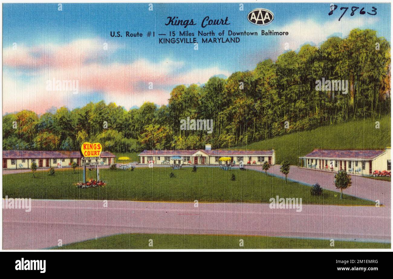King's Court, U. S. Route #1 -- 15 miles north of Downtown Baltimore ...