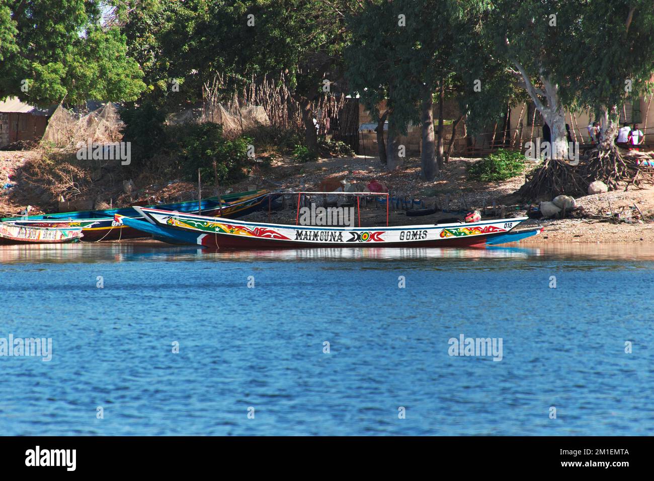 Small village on Casamance river, Ziguinchor Region, Senegal, West ...