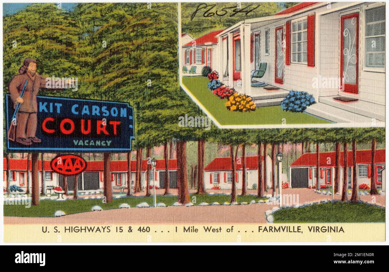 Kit Carson Court, U.S. highways 15 & 460... 1 mile west of... Farmville ...
