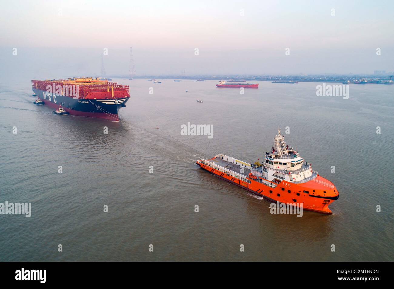 TAIZHOU, CHINA - DECEMBER 12, 2022 - Escorted by 21 sea patrol boats ...