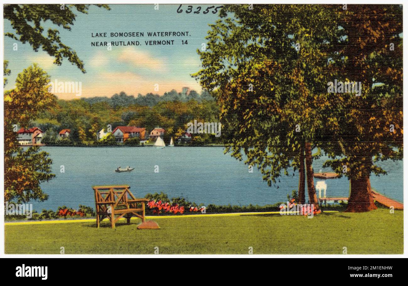 Lake Bomoseen waterfront, near Rutland Vermont , Lakes & ponds, Tichnor ...