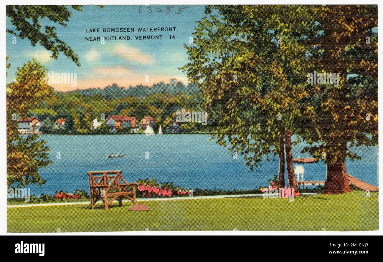 Lake Bomoseen waterfront, near Rutland Vermont , Lakes & ponds, Tichnor ...