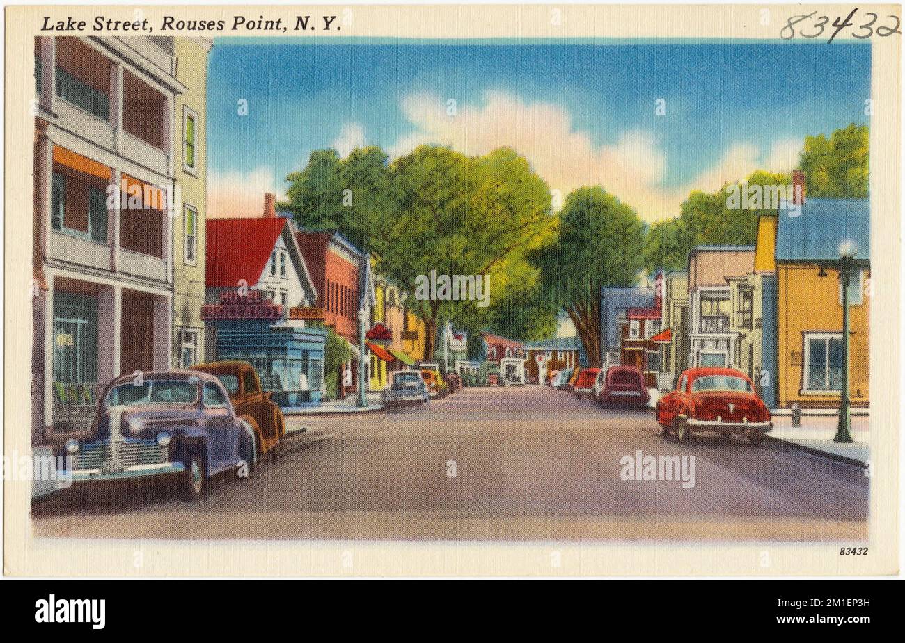 Lake Street, Rouses Point, N. Y. , Cities & towns, Tichnor Brothers ...