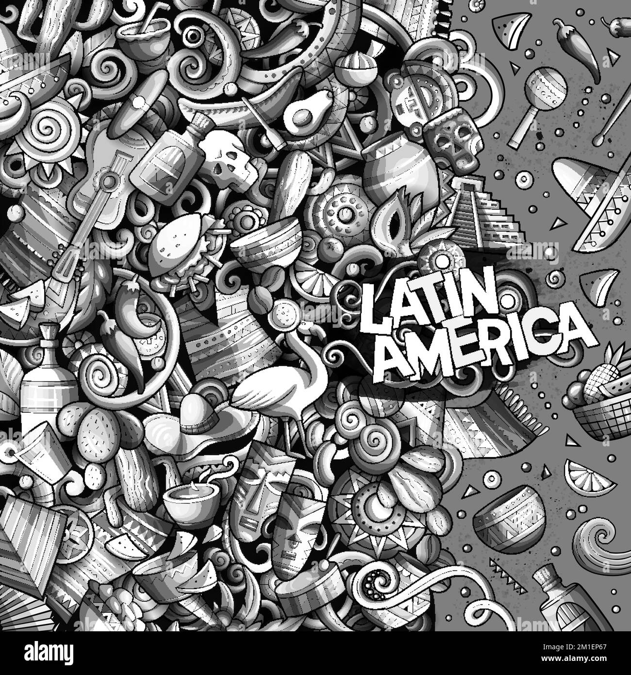 Latinamerican food Stock Vector Images - Alamy