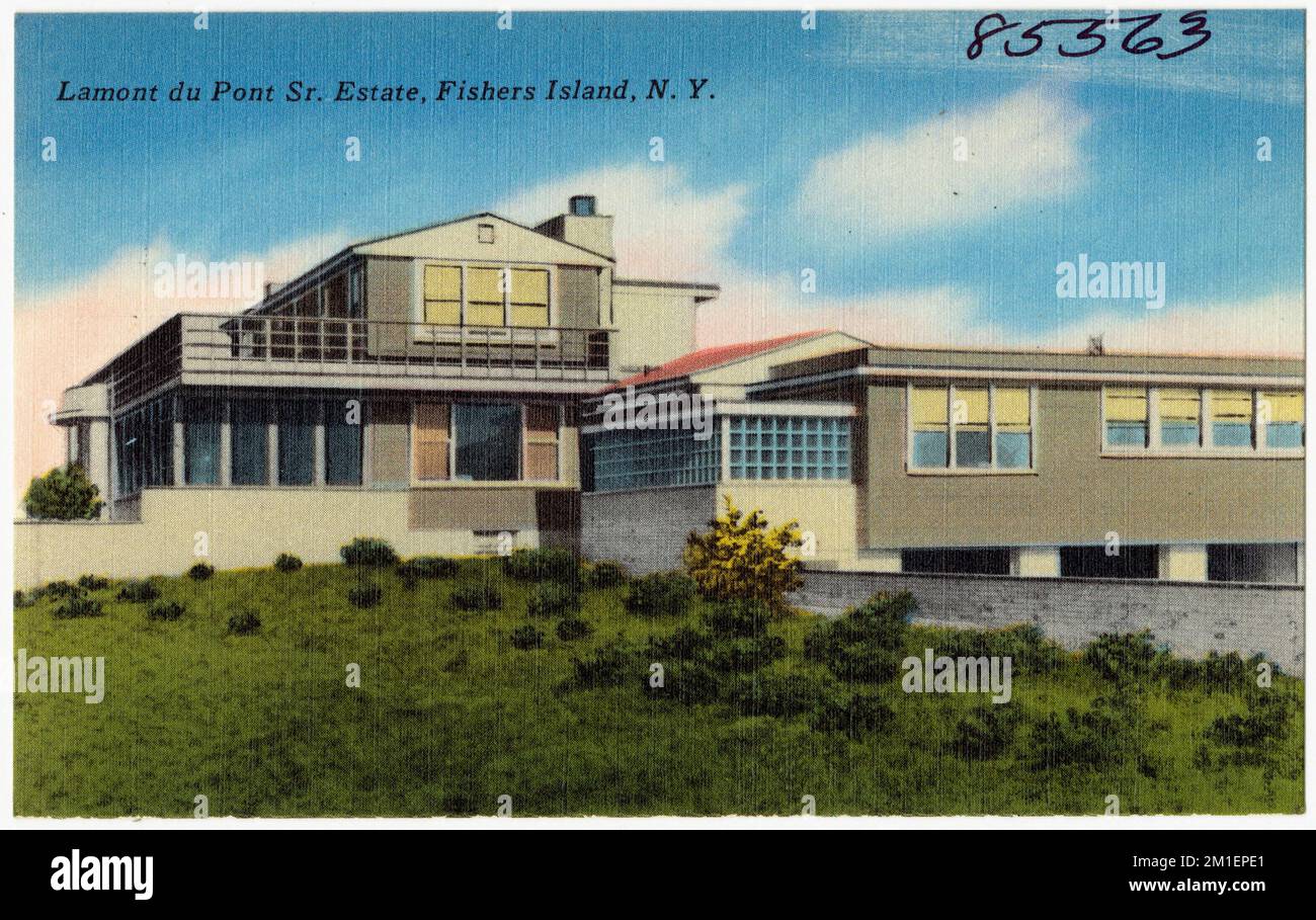 Lamont du Pont Sr. Estate, Fishers Island, N. Y. , Houses, Tichnor ...