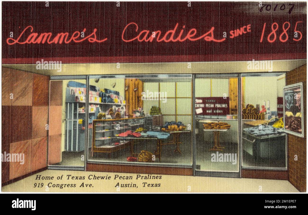 Lamme's Candies, since 1885, home of Texas chewie pecan pralines, 919 ...