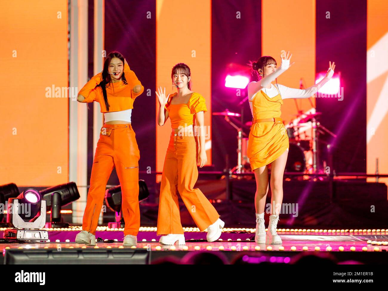 STAYC, Oct 7, 2022 : K-pop girl group STAYC performs during the-K ...