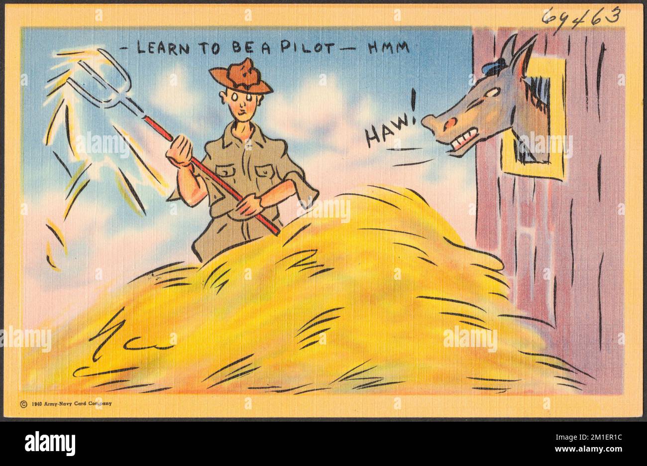 Learn to be a pilot - hmm. Haw! , Haystacks, Military personnel ...
