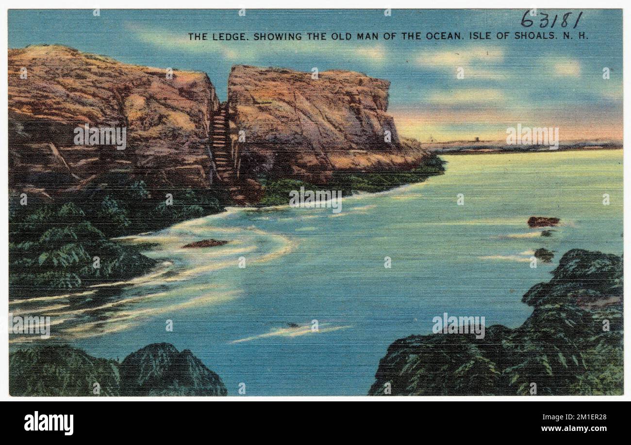 The Ledge, showing the Old Man of the Ocean, Isle of Shoals, N.H ...