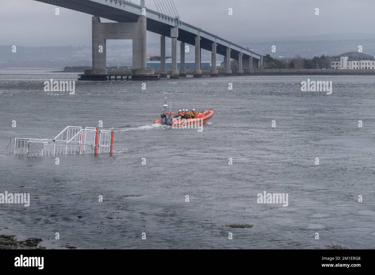 Practice tractor launch of the North Kessock Lifeboat, from the ...