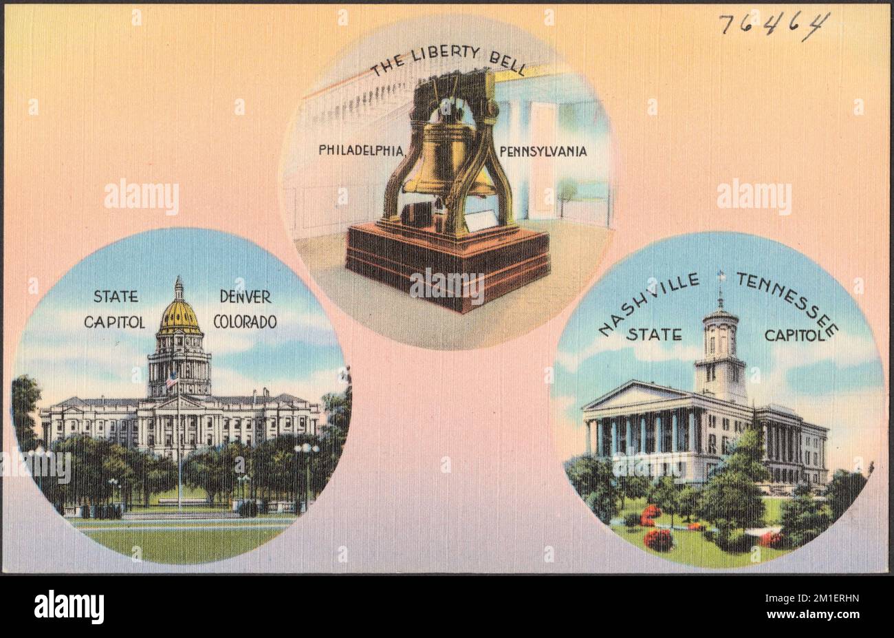 The Liberty Bell, Philadelphia, Pa. State capitol, Denver, Colorado ...