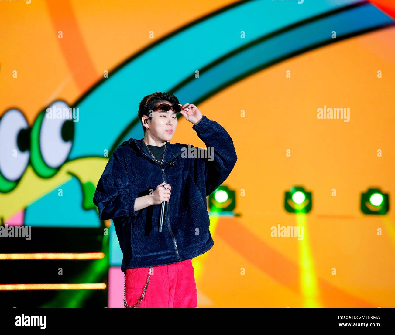 ZICO (Block B), Oct 7, 2022 : K-pop rapper ZICO performs during the-K ...