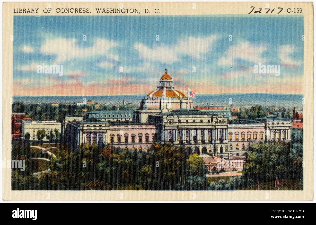 Library of Congress, Washington, D. C. , Public libraries, Tichnor Brothers Collection ...