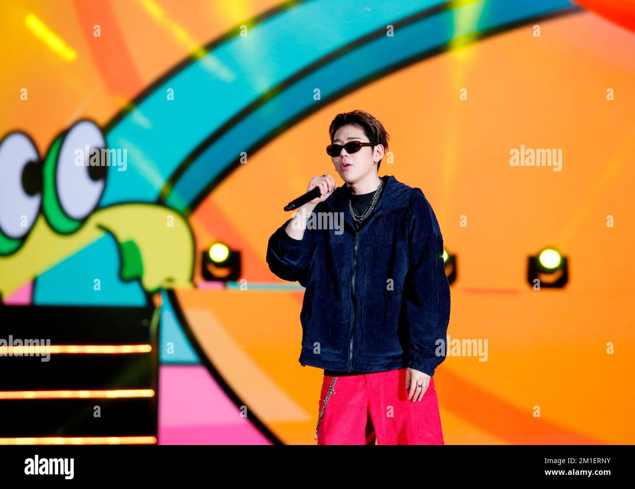 ZICO (Block B), Oct 7, 2022 : K-pop rapper ZICO performs during the-K ...