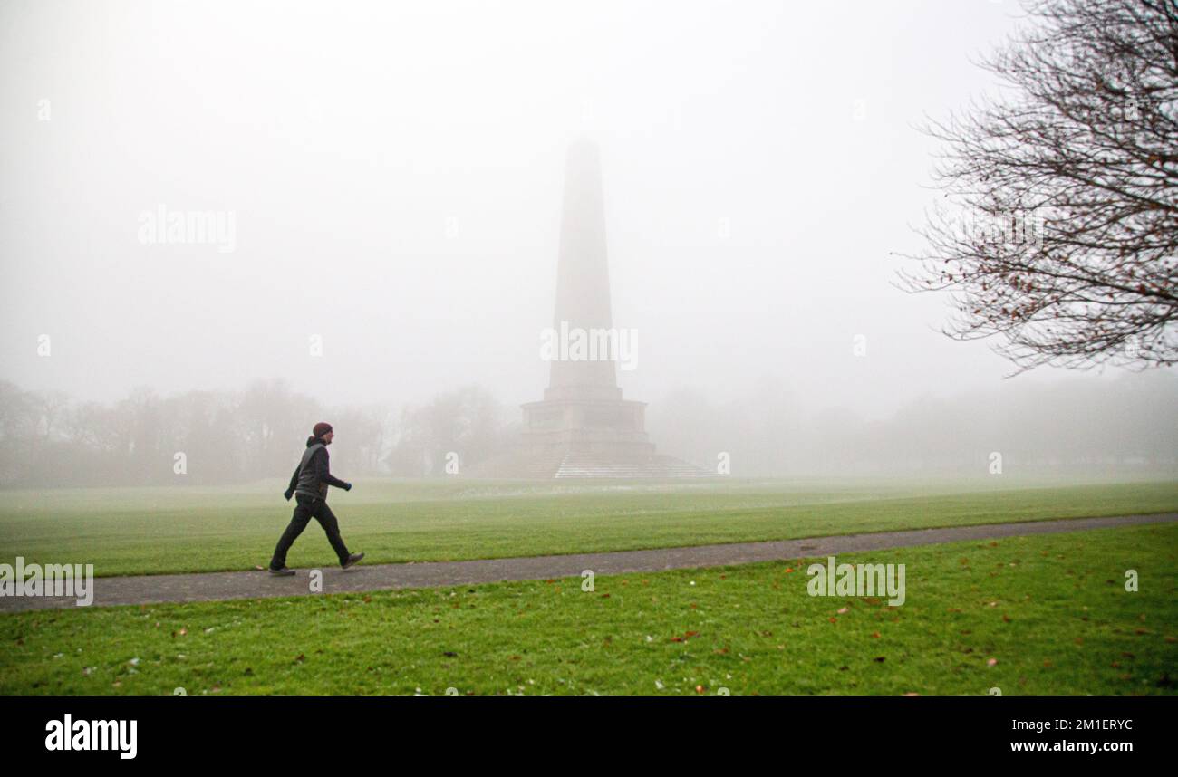 Foggy conditions in Phoenix Park, Dublin, as the Irish Met office ...
