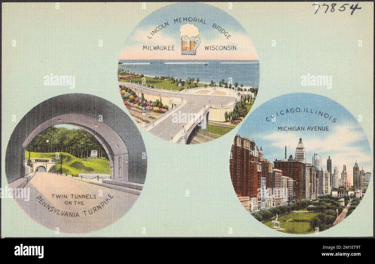 Lincoln Memorial Bridge, Milwaukee, Wisconsin. Twin Tunnels on the ...