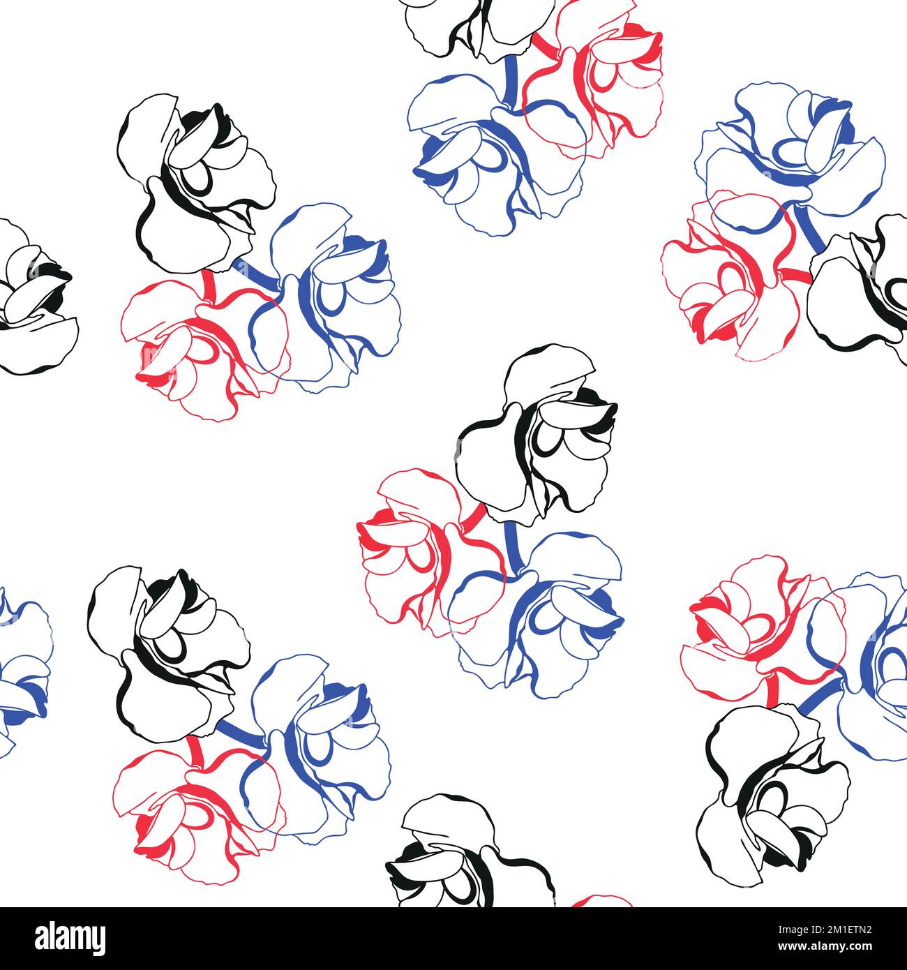 Modern geometric seamless pattern. Digital drawn illustration. Can be ...