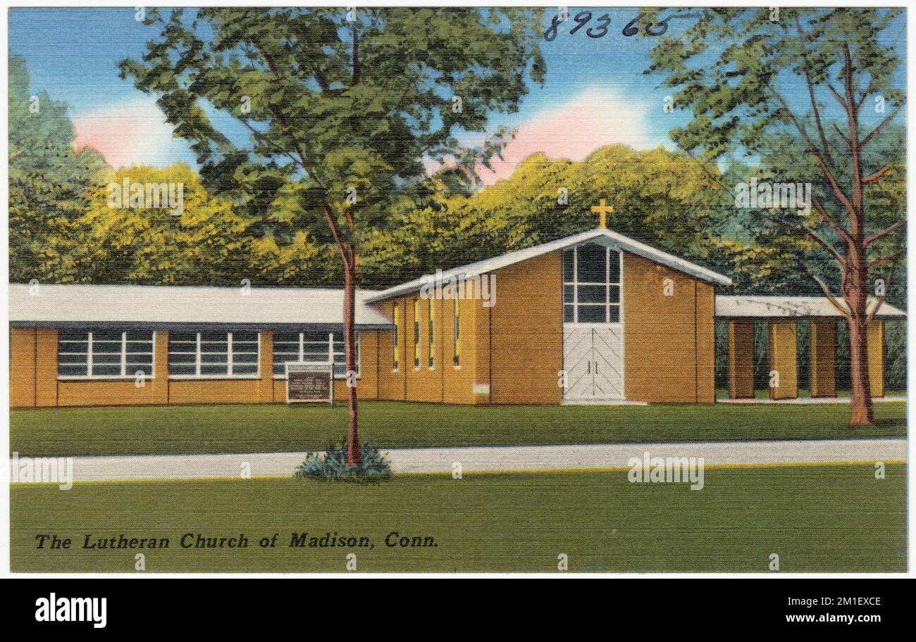 The Lutheran Church of Madison, Conn. , Churches, Tichnor Brothers ...