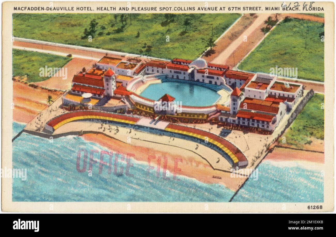 Macfadden-Deauville Hotel, health and pleasure spot, Collins Avenue at ...