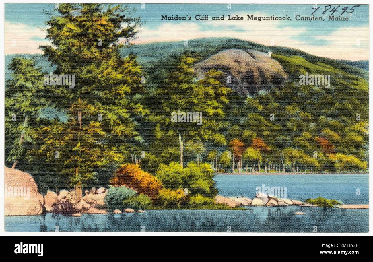 Maiden's Cliff and Lake Megunticook, Camden, Maine , Lakes & ponds ...