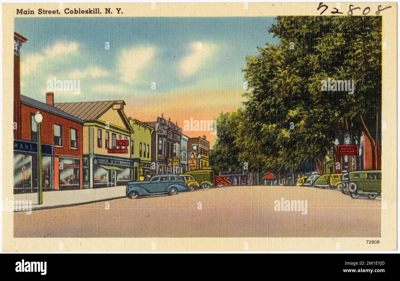 Main Street, Cobleskill, N. Y. , Cities & towns, Tichnor Brothers ...