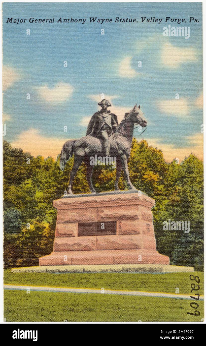 Major General Anthony Wayne Statue, Valley Forge, Pa. , Monuments ...