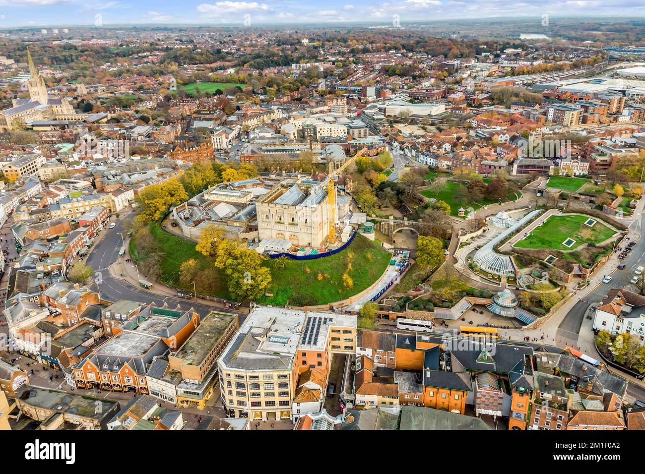 Norwich castle aerial hi-res stock photography and images - Alamy