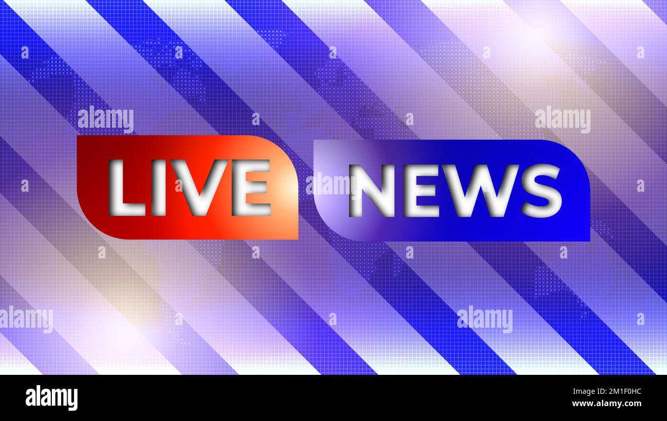 live news background. news report, live news and daily news concept ...