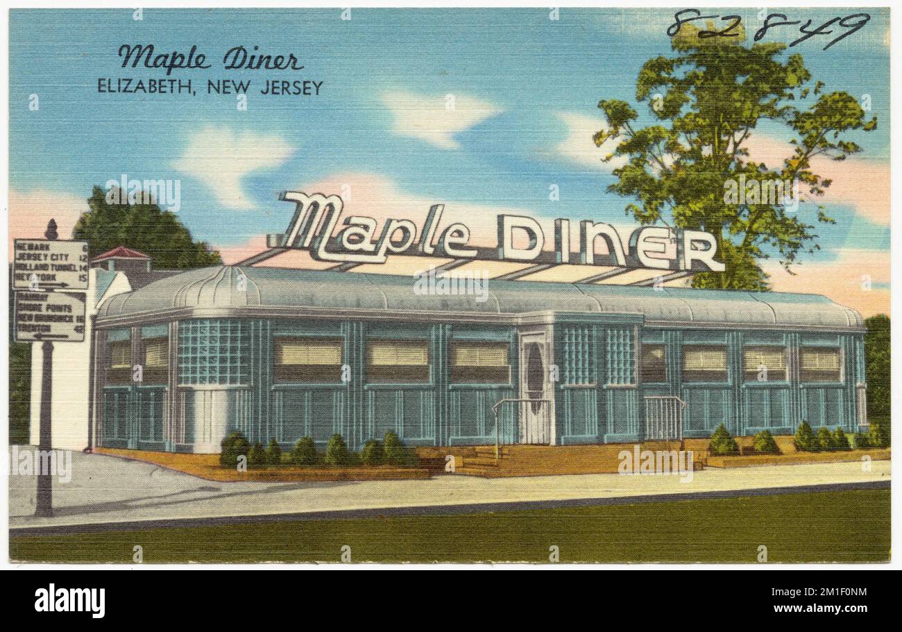 Maple Diner, Elizabeth, New Jersey , Restaurants, Tichnor Brothers ...